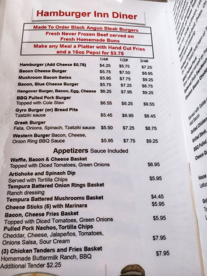 A menu that reads like a love letter to American comfort food done right.