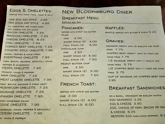 A menu that doesn't need fancy fonts or pretentious descriptions—just honest food at honest prices. The hardest decision you'll make all day.