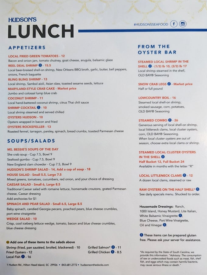 A menu that reads like Neptune's greatest hits album – every track a certified platinum seller.