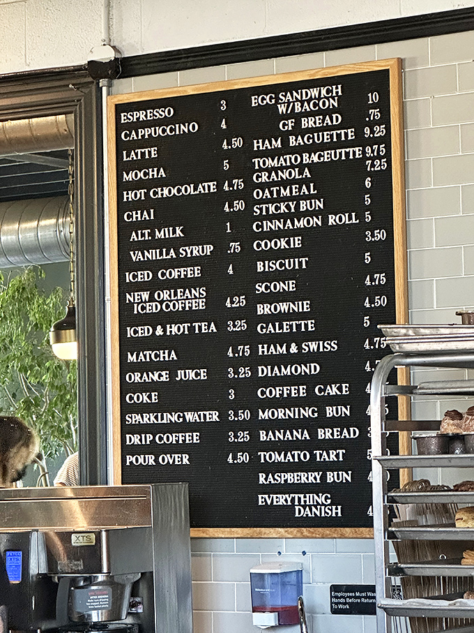 This menu board isn't just a list—it's a roadmap to happiness with choices that make decision-making delightfully difficult.