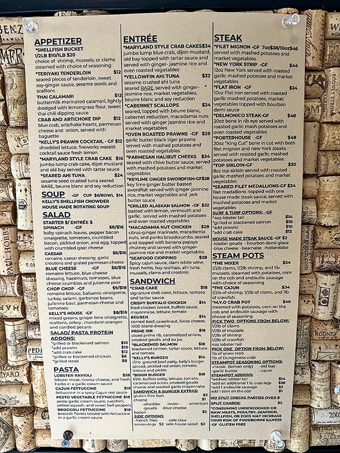 This isn't just a menu; it's a roadmap to happiness. Notice how "diet" and "restraint" are conspicuously absent from the offerings.