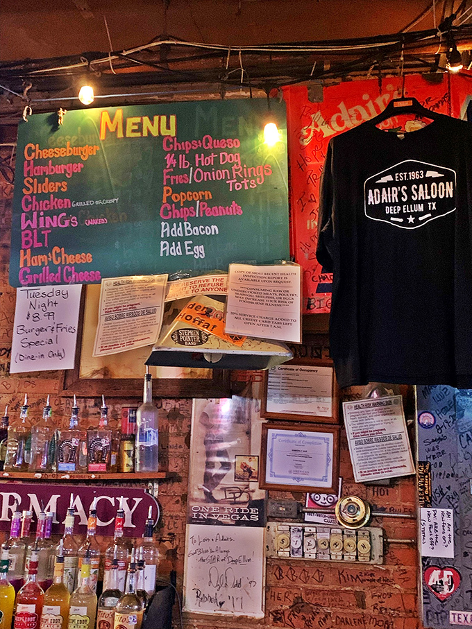 Simple menu, complex flavors. Adair's doesn't need fancy descriptions when the food speaks this eloquently for itself.