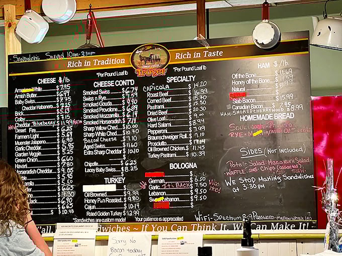 The chalkboard menu – a canvas of culinary possibilities where "If You Can Think It, We Can Make It" isn't just a motto, it's a delicious promise.