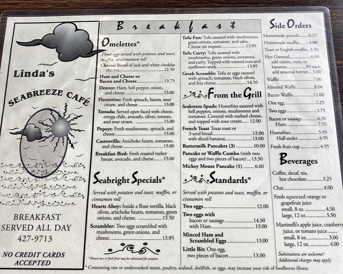 A menu that doesn't need fancy fonts or chef headshots to impress – just honest food that makes you smile.