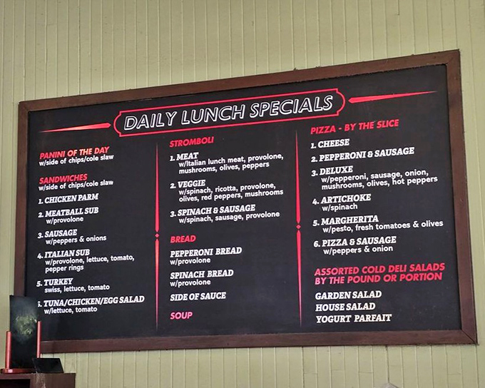 The lunch menu proves this isn't just about sweets – though let's be honest, you're here for dessert.