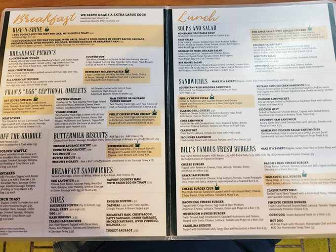 A menu that doesn't need fancy fonts or pretentious descriptions—just honest food with options that'll make decision paralysis a real condition. 
