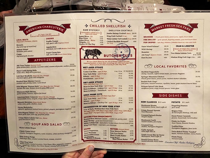 A menu that makes meat lovers weak at the knees. From dry-aged steaks to seafood towers, this isn't just dinner—it's a celebration.