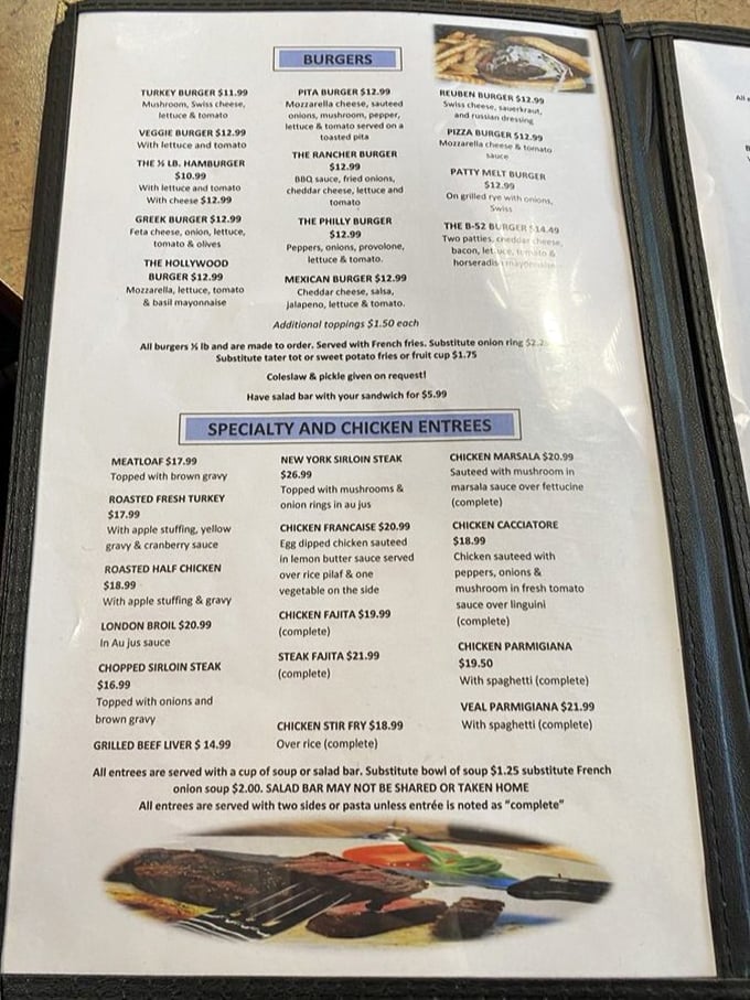 A menu that reads like America's greatest hits, featuring classics done right without unnecessary complications.