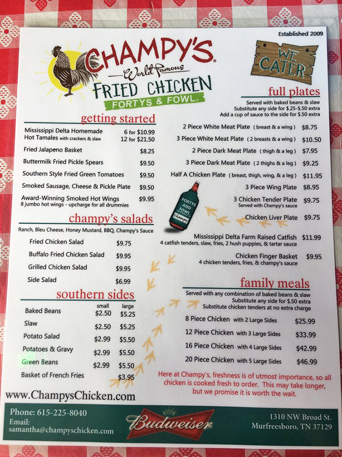 This menu isn't just a list of food—it's a roadmap to happiness. Mississippi Delta tamales and buttermilk fried pickles? Yes, please!
