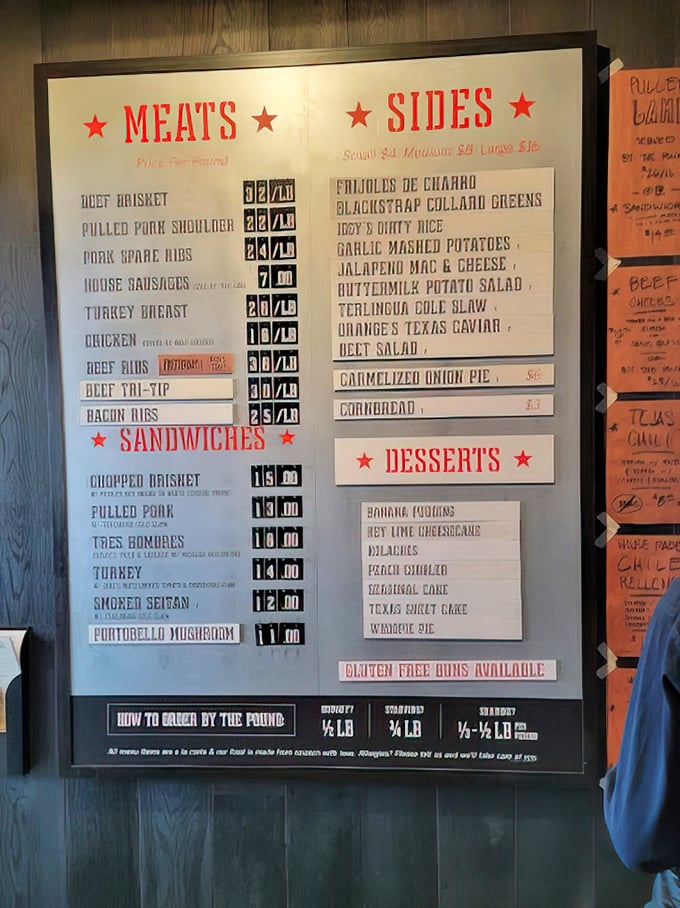 This menu isn't just a list—it's a roadmap to happiness. Each line represents hours of smoking, decades of tradition.
