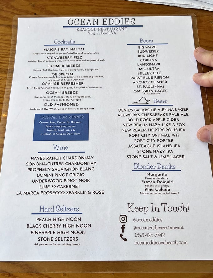 No fancy fonts or pretentious descriptions here – just straightforward seafood that lets the ocean do the talking.