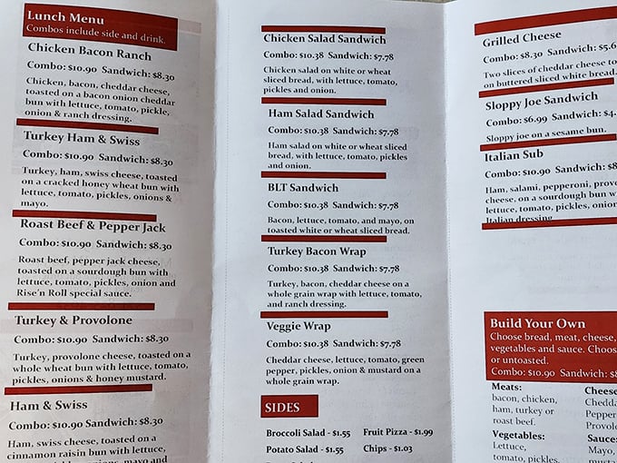 The menu board reads like a love letter to sandwich perfection, with options that make choosing just one a delicious dilemma.