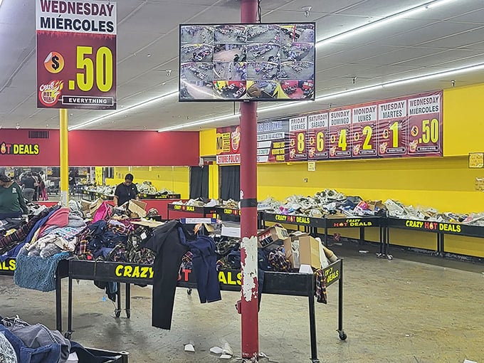 Wednesday's magical 50-cent day transforms ordinary shoppers into strategic bargain commandos with laser-focused determination.