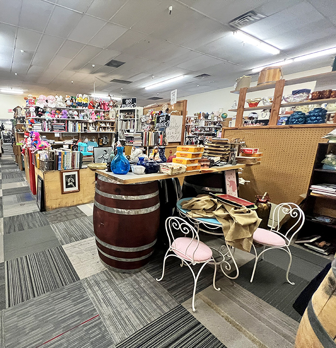 Row after row of discoveries await, each vendor space telling its own story of forgotten treasures.