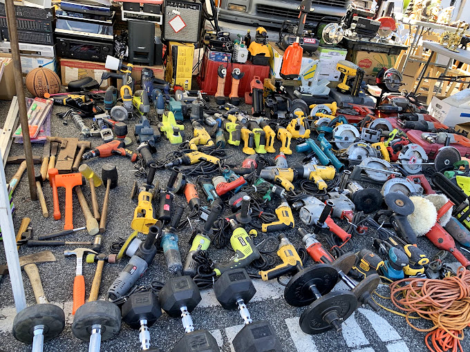 Power tool paradise where weekend warriors find their weapons of mass construction at friendly prices.
