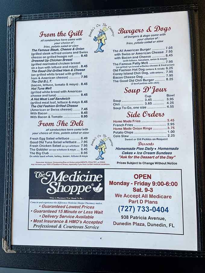 A menu that reads like your favorite breakfast memories, with prices from a kinder, gentler era.