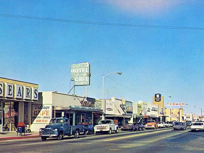 Barstow's no-nonsense main street offers desert practicality at its finest. What it lacks in frills, it makes up for in budget-friendly living.