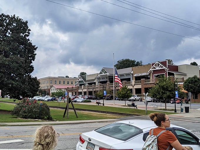 Blue Ridge's charming main street invites you to park the car and wander, where window shopping counts as cardio.