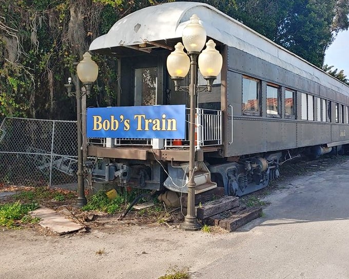 All aboard the flavor train! Bob's Train turns dining into an adventure with this authentic vintage railroad car restaurant.
