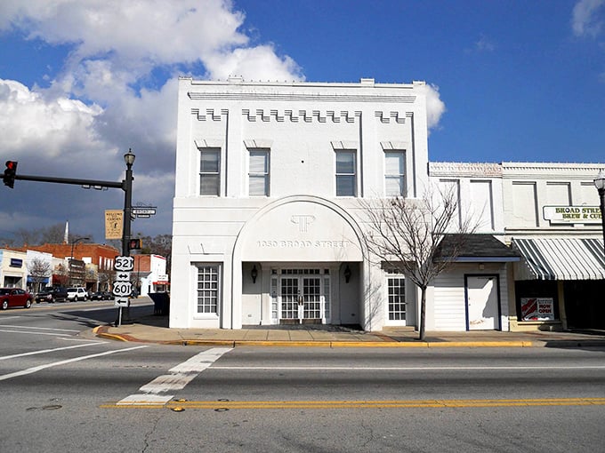 Clean white facades and vintage charm create the perfect backdrop for leisurely strolls.