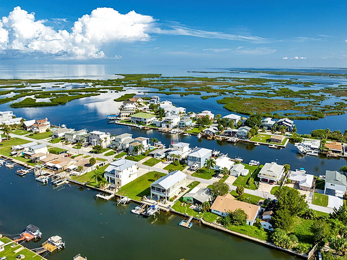 Canal-front living in Hernando Beach—where your morning coffee comes with waterfront views and visiting herons.