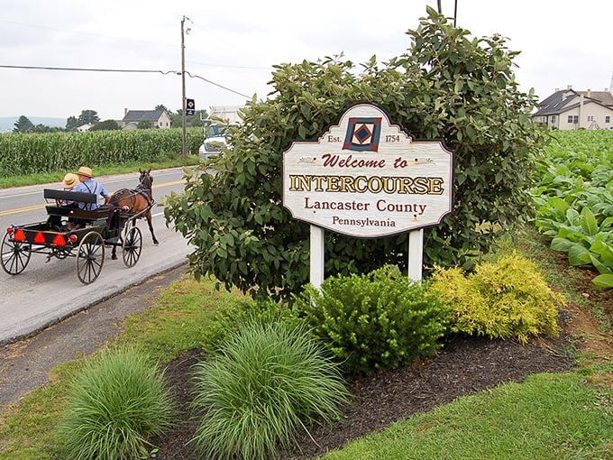 The town name raises eyebrows, but Intercourse delivers wholesome charm with every clip-clop past cornfields.