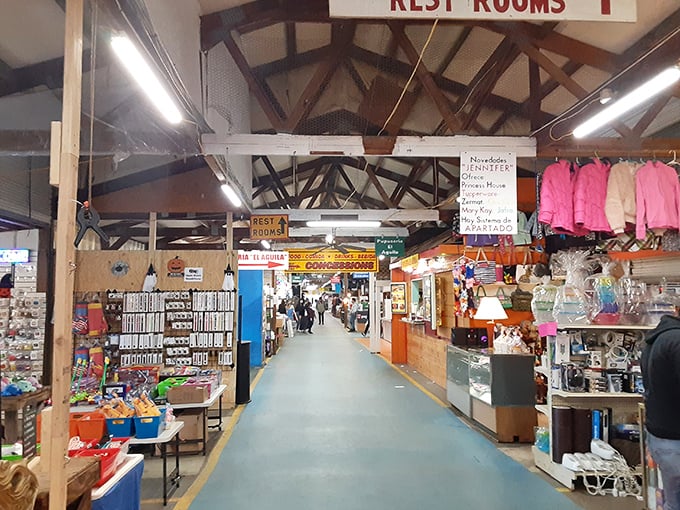 Smiley's bold yellow sign promises the "South's Largest Yard Sale" – and with rows of vendors stretching to the horizon, who's arguing?