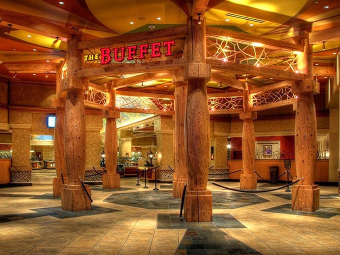 Not all heroes wear capes—some wear chef hats and create buffet entrances that belong in a food lover's fantasy novel.