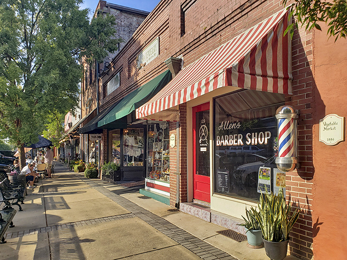 Thomasville's barber shops aren't just set dressing—they're time machines to a more gracious era.