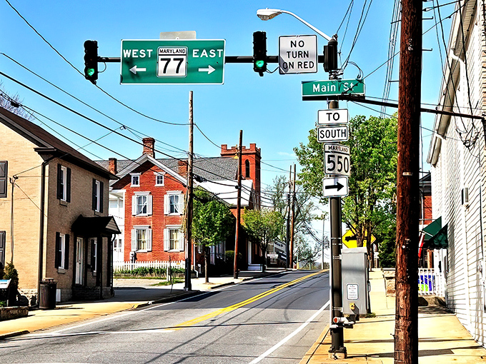 Thurmont's quaint downtown invites you to play hooky from life for an afternoon. The mountains won't tell on you! 
