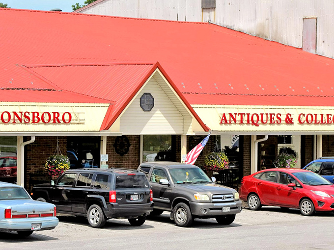 The charming façade of Auction Square Market Place invites you in for a day of discovery. Norman Rockwell would approve!