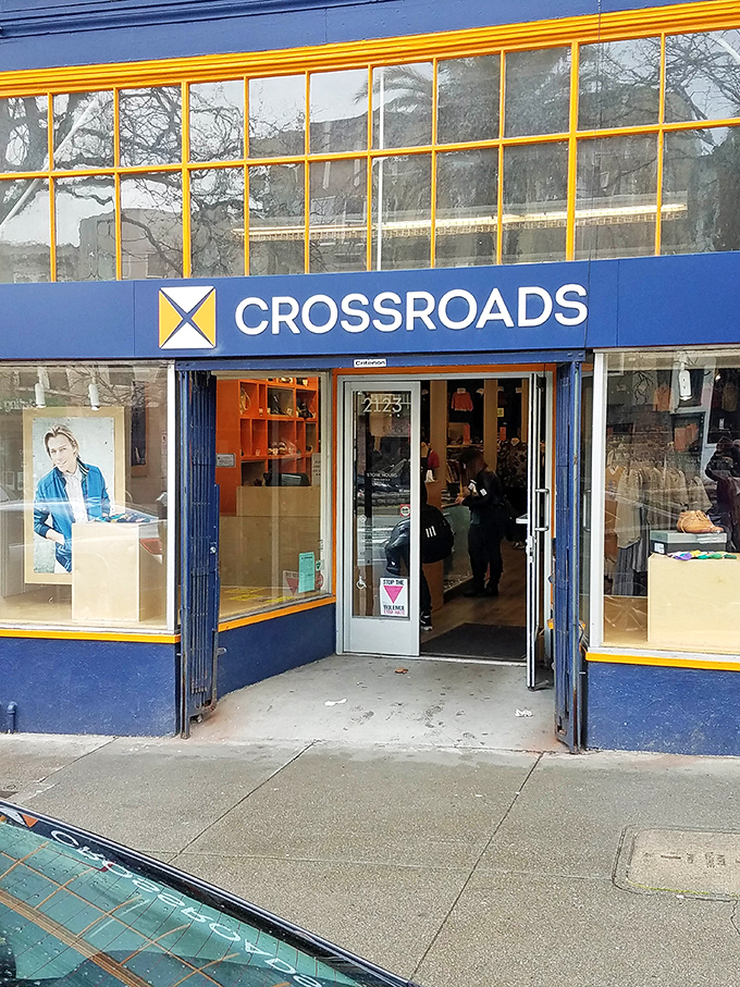 Step through these doors at Crossroads Trading and enter a curated fashion universe where yesterday's splurges become today's steals.