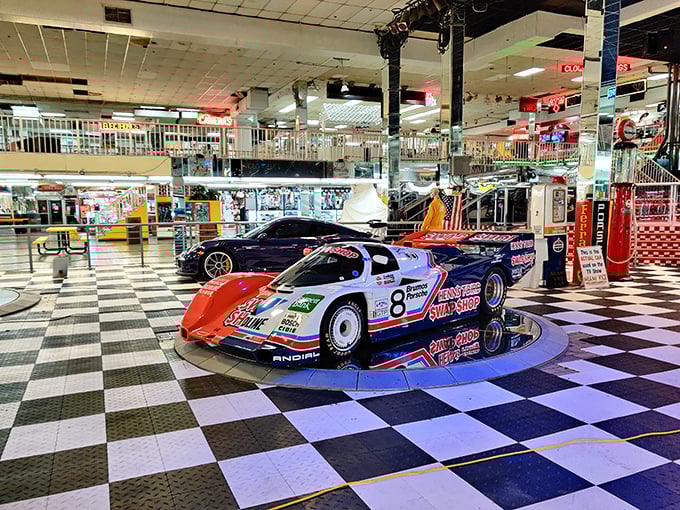 When race cars become art installations, you know you've found a place that celebrates speed and style.