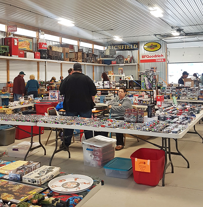 The great American pastime isn't baseball—it's browsing endless rows of potential treasures at places like Jake's on a sunny Pennsylvania morning.