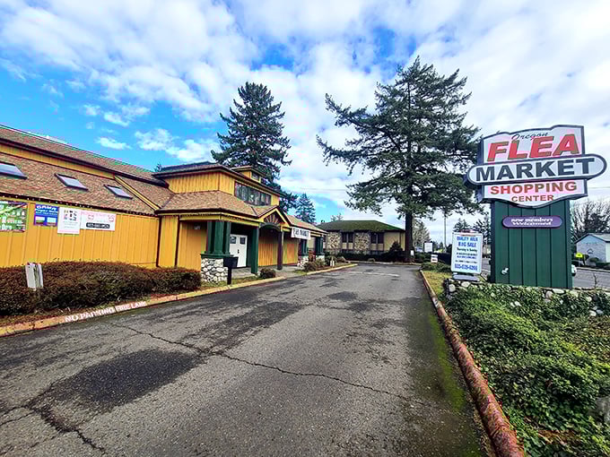 Step inside Oregon Flea Market and the outside world disappears, replaced by endless aisles of potential treasures and unexpected finds.