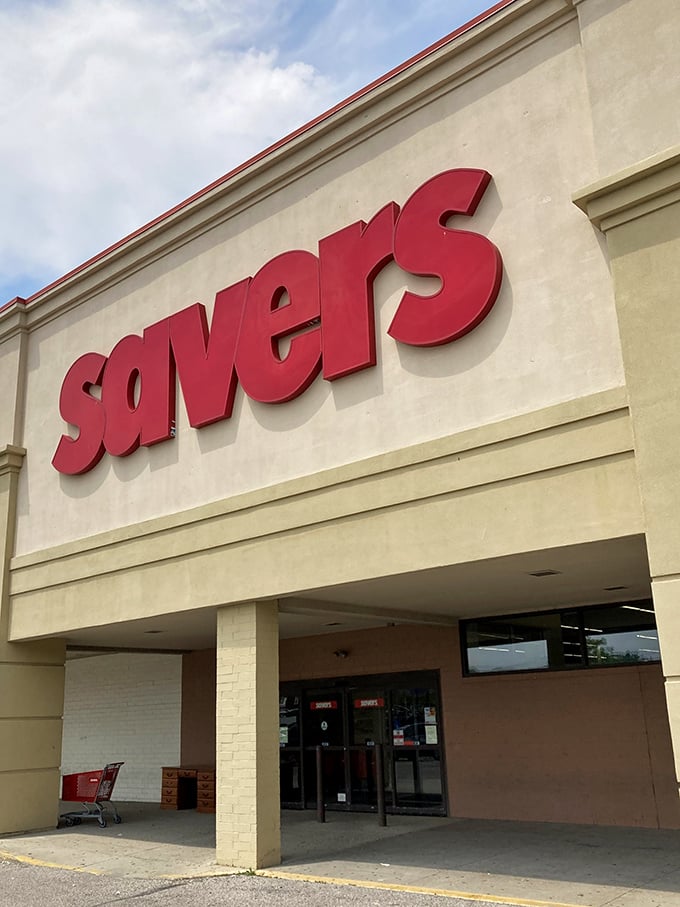 Savers' clean, bright exterior welcomes thrifters of all experience levels. No treasure map required, but you might want one anyway!
