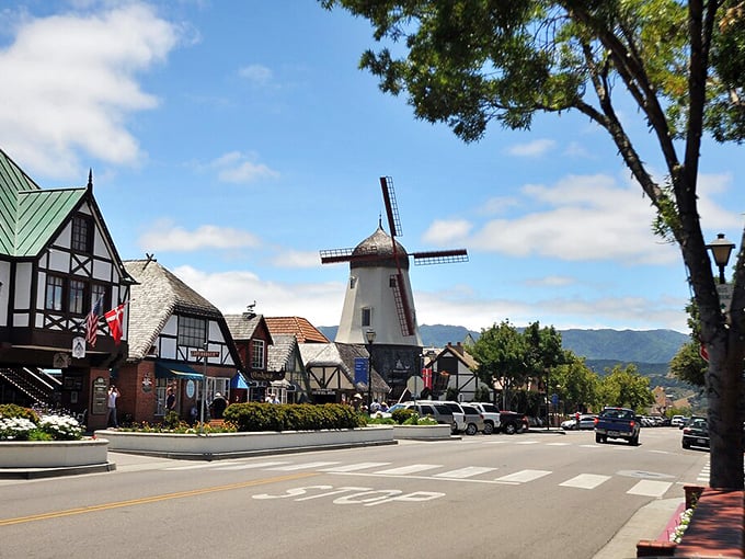Windmills and Tudor facades transform Solvang into a slice of Denmark, where pastries are practically a food group.