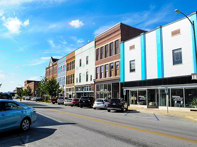 Main Street magic! Springfield's colorful historic buildings house local treasures and won't empty your treasure chest to live here.