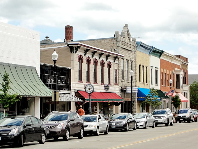 Where Lake Michigan whispers to downtown shoppers—Sturgeon Bay's perfect blend of water and wonder.