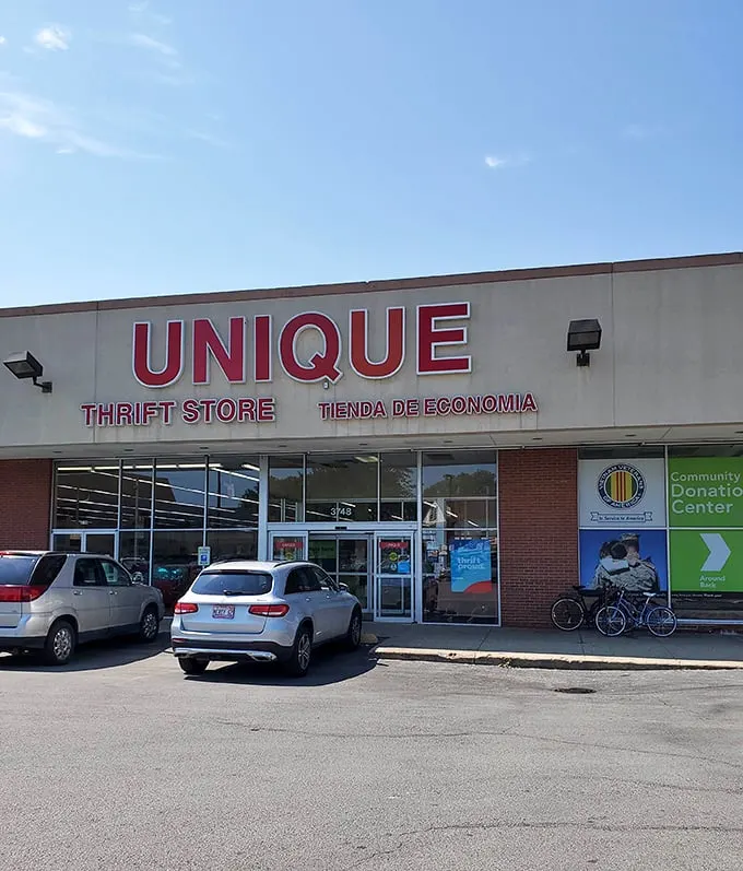 Rain-slicked parking lot can't dampen the thrill of what awaits inside this bilingual bargain hunter's paradise.