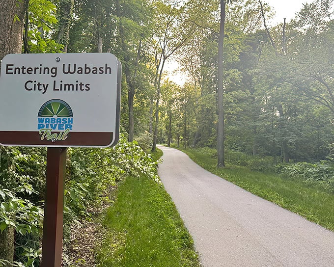 "Entering Wabash City Limits" – your invitation to slow down and remember when journeys were about the scenery, not the destination.