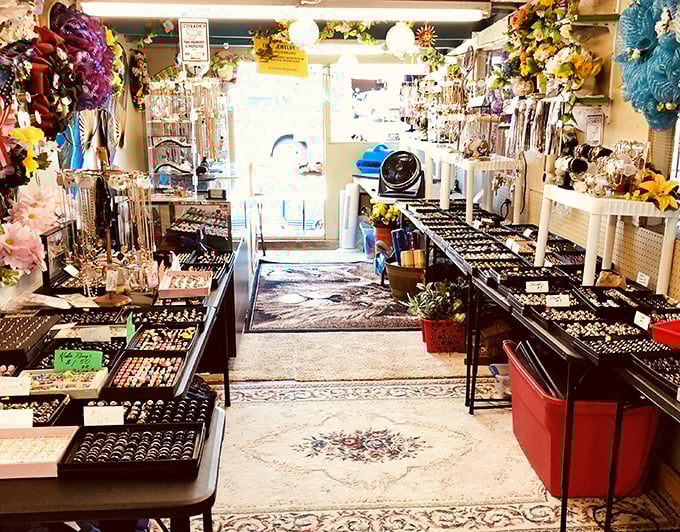 A jewelry wonderland where vintage glamour meets modern sparkle, all without the department store markup.
