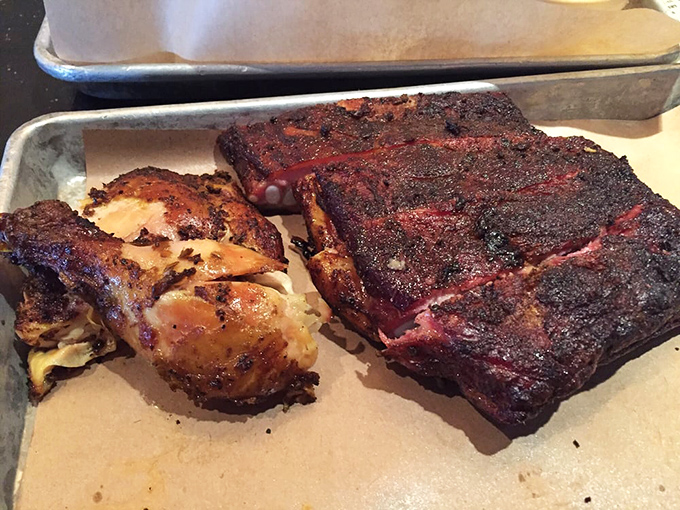 These ribs don't just fall off the bone; they practically leap into your mouth with a perfect bark that's worth crossing county lines for.