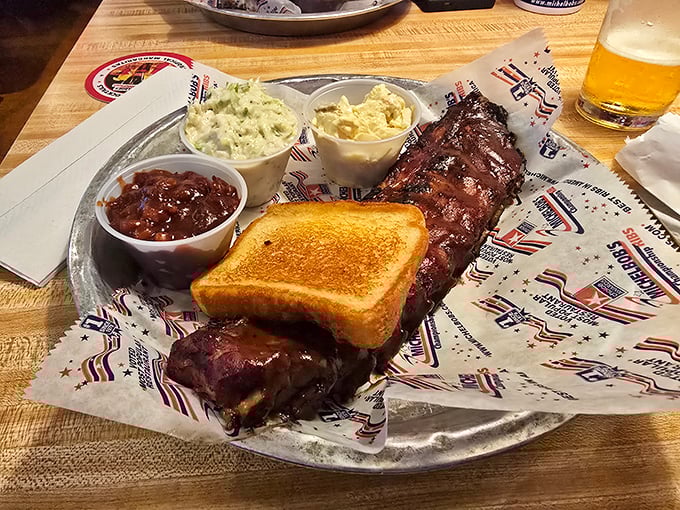 These glossy, caramelized ribs arrive looking like they've been bronzed for posterity – and taste even better.