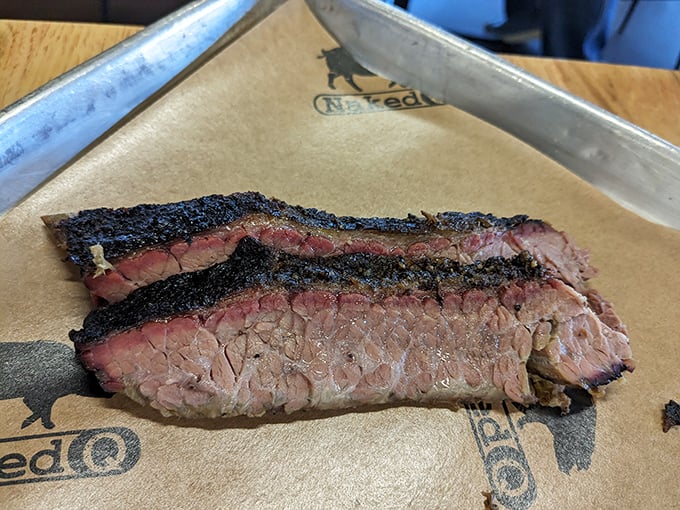 Brisket so perfectly smoked it should have its own Instagram account. That pink smoke ring isn't just pretty—it's a badge of honor.