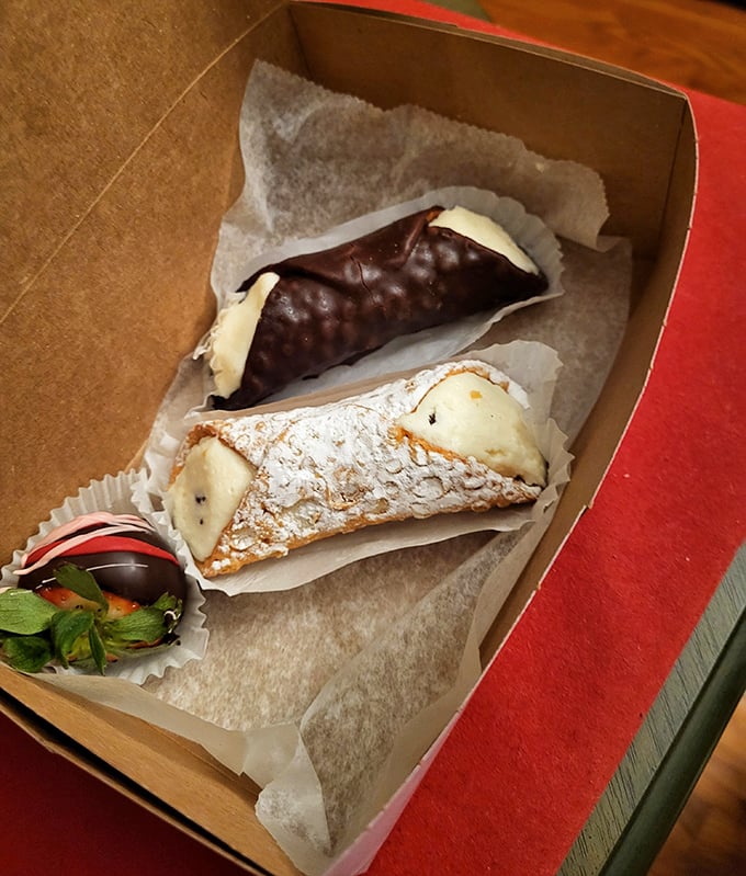 Golden shells filled with creamy ricotta dreams - these cannolis redefine what dessert should be.