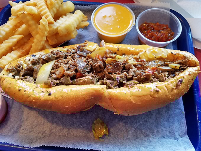 This cheesesteak isn't just a sandwich—it's a masterpiece of meat, cheese, and bread that makes you wonder why you'd eat anything else.