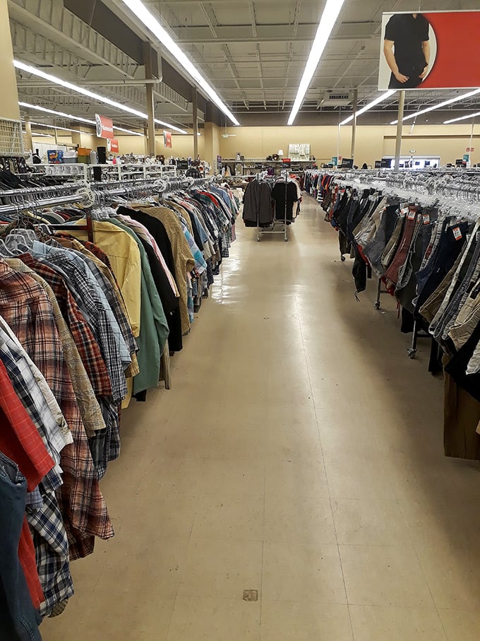 Endless racks of men's shirts stand at attention like a well-dressed army, each one hoping to be your next favorite wardrobe staple.