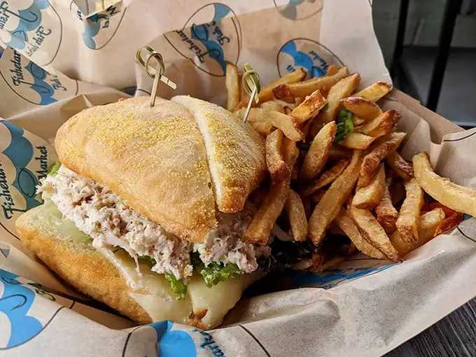 This isn't just a sandwich; it's a crab celebration on bread. The kind of meal that makes you wonder why you ever eat anything else.