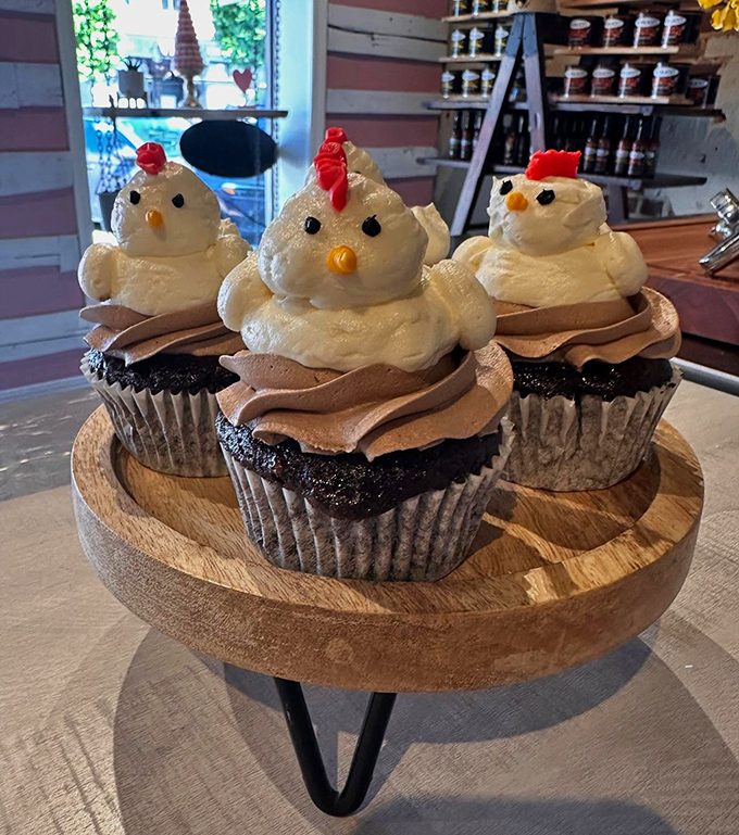 These chicken-shaped cupcakes aren't just adorable—they're the confectionery equivalent of finding an extra $20 in your winter coat pocket.